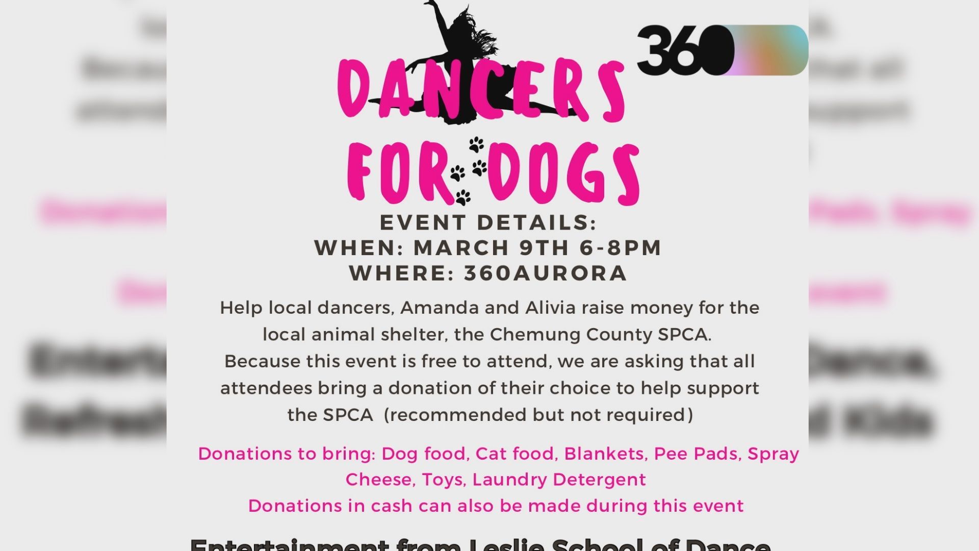 You're invited: 'Dancers for Dogs' fundraiser in Elmira Heights - WENY News