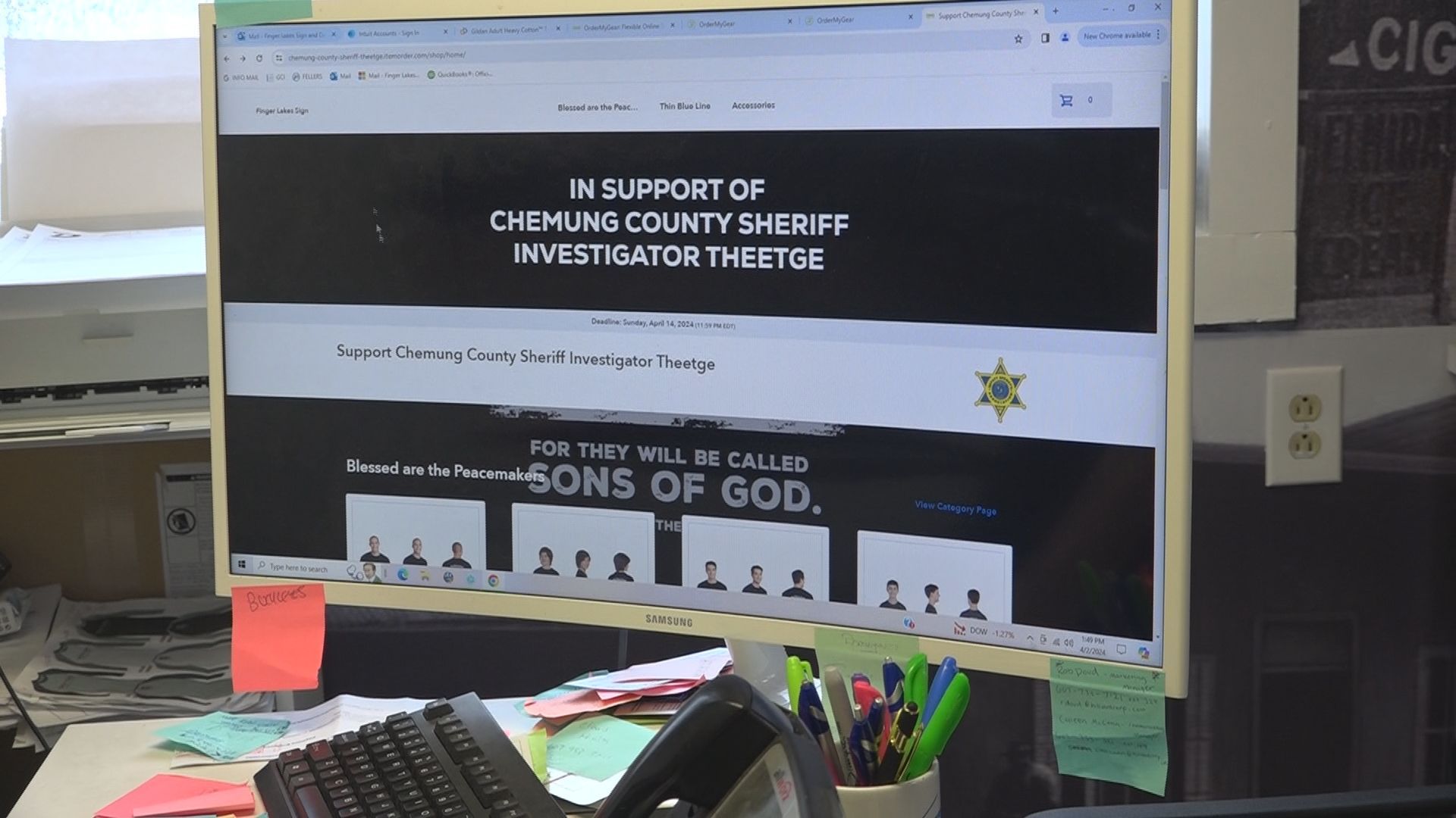 Horseheads print shop supports Chemung Co. Sheriff's Investigator ...