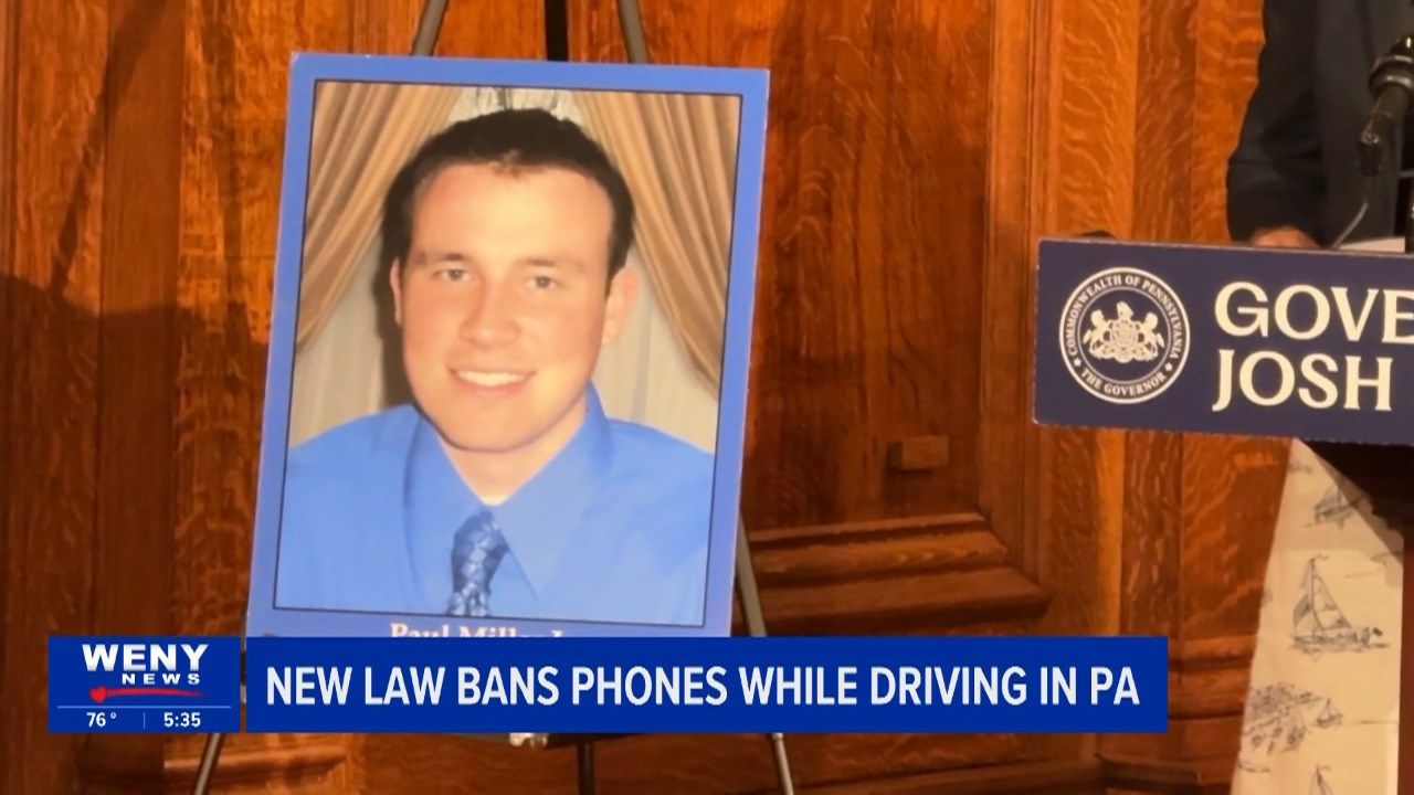 New PA Law Bans Hand held Device Use While Driving - WENY News