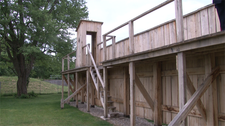 Civil War Prison Camp in Elmira completes replica stockade wall - WENY News