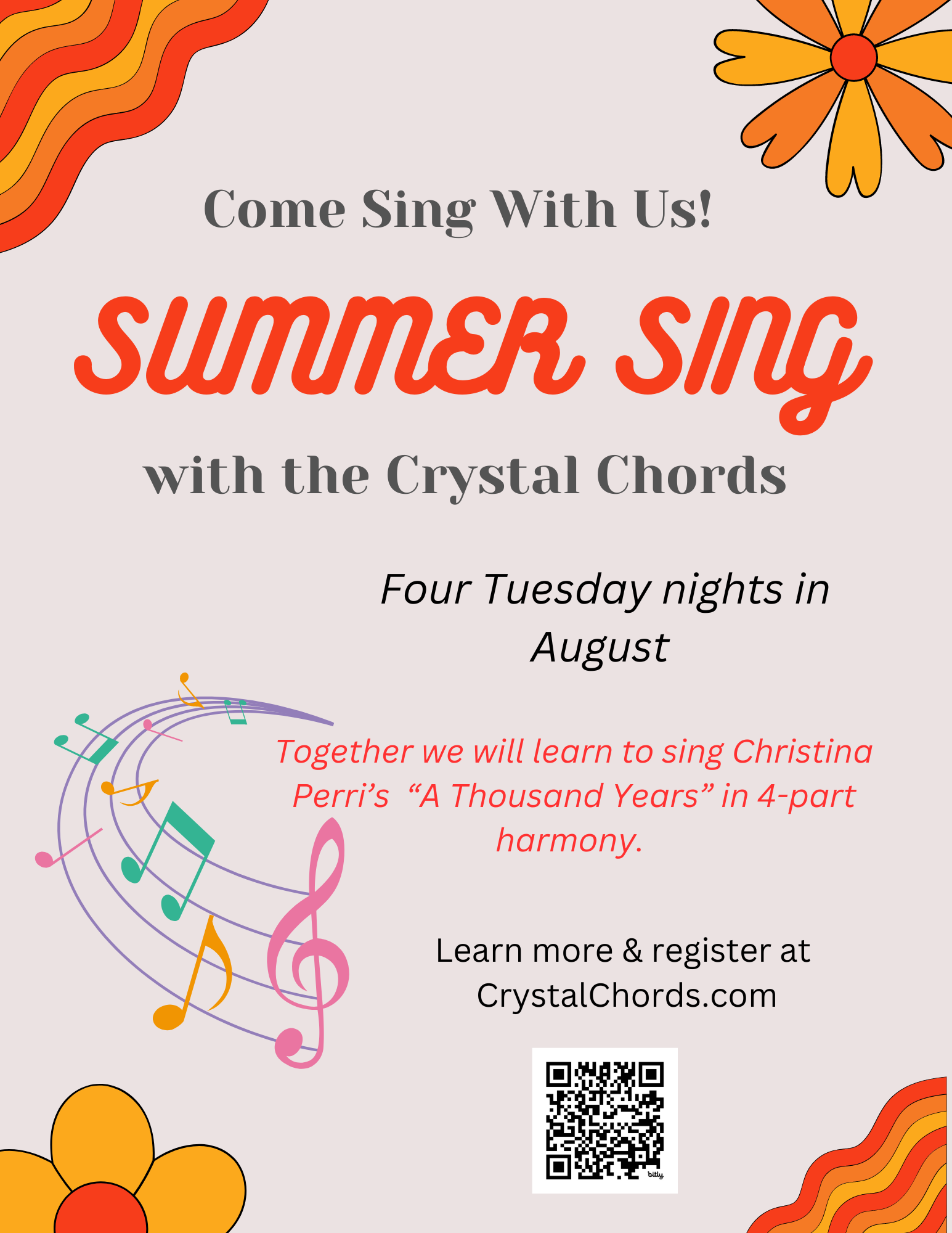 Crystal Chords A Cappella opens registration for ‘Summer Sing’ program ...