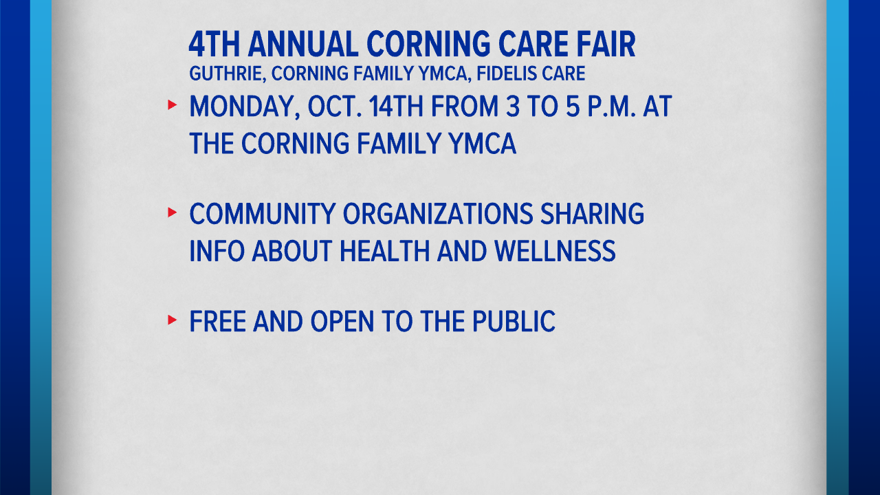 Corning Care Fair returns to Corning Family YMCA - WENY News