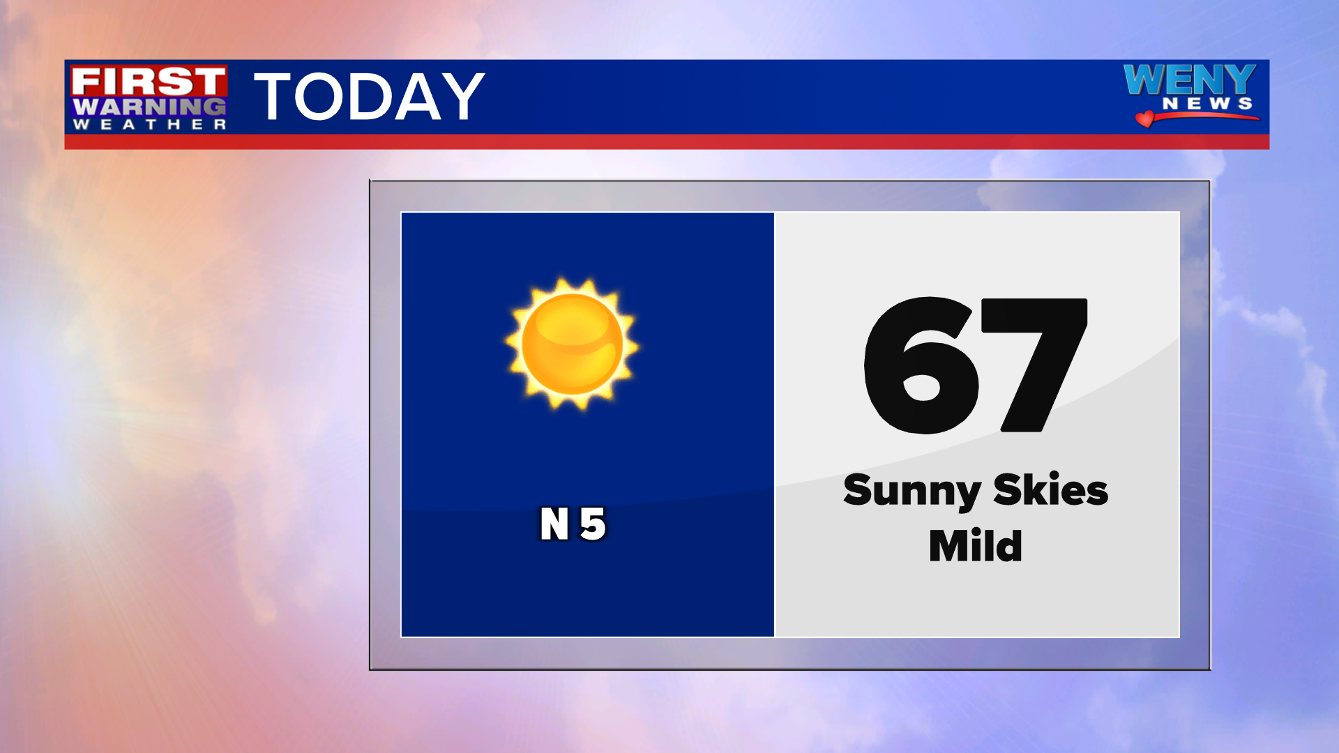 Sunshine Continues! - WENY News