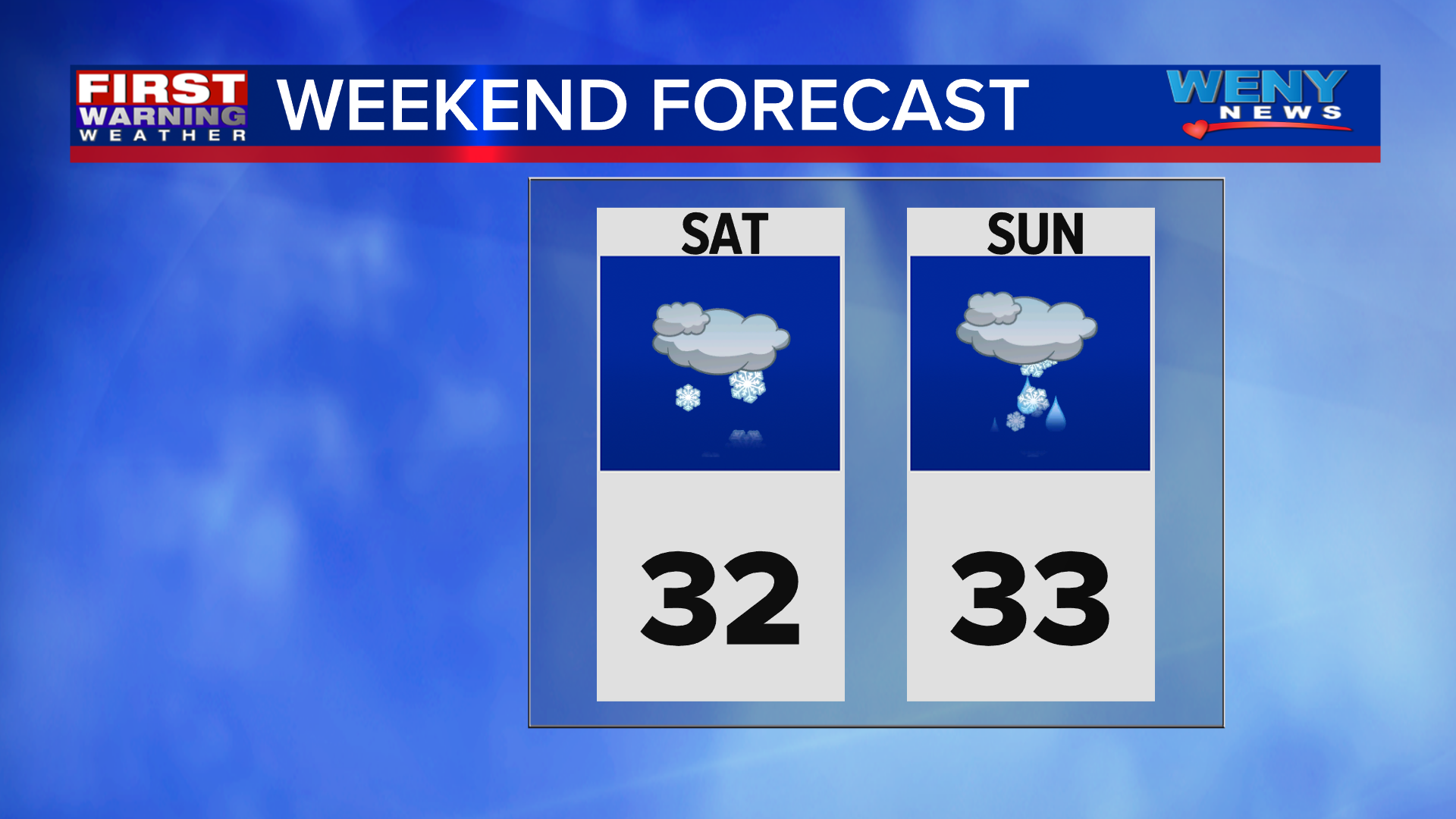 Snowy Weekend - WENY News