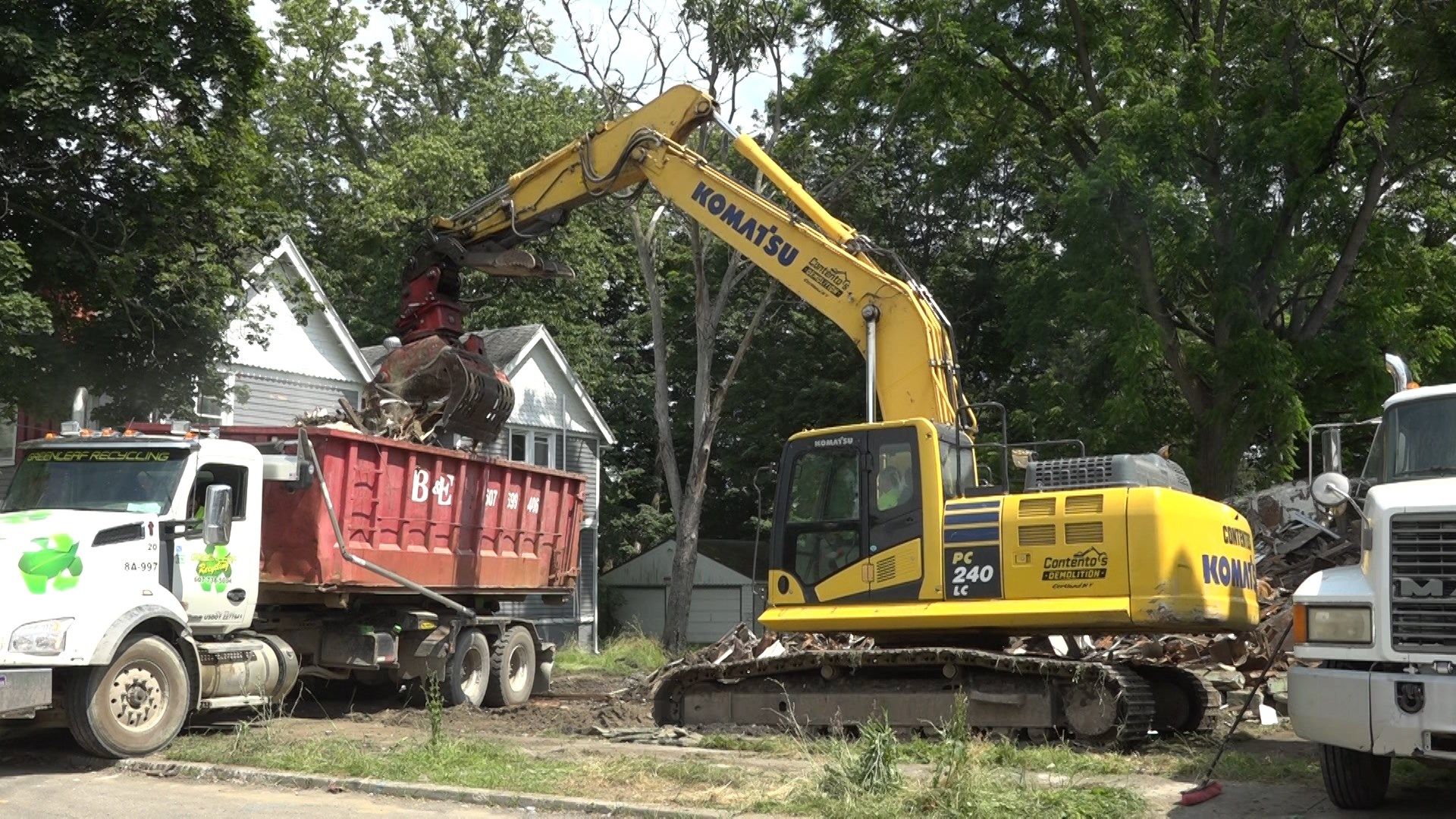 Crews Demolish Home in Elmira After August 2023 Fire - WENY News