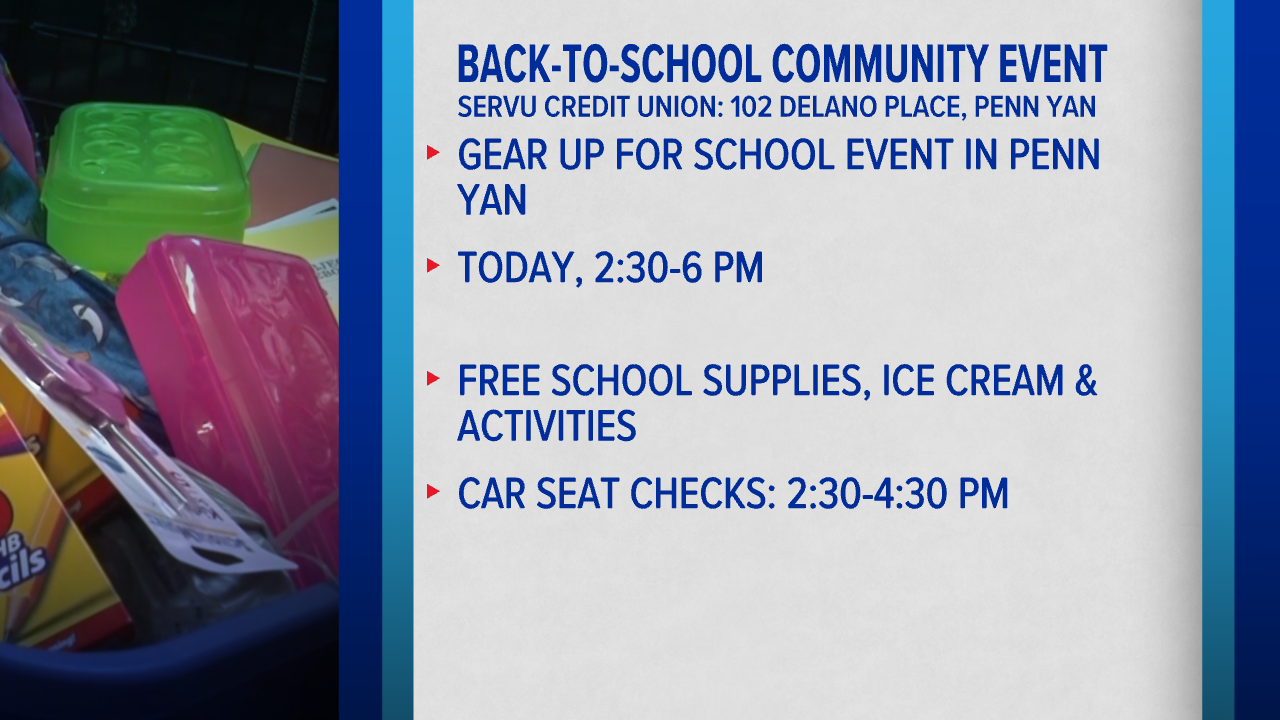 ServU Credit Union in Penn Yan Hosting 'Gear Up for School' Event ...